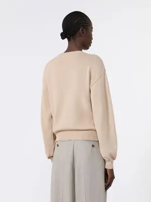 Max Mara Inlay-detail Cotton Yarn Cardigan