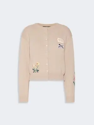 Max Mara Inlay-detail Cotton Yarn Cardigan