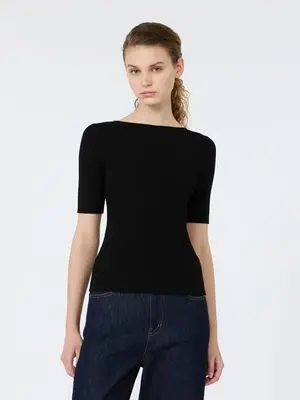 Max Mara Slim-fit Stretch Viscose Sweater