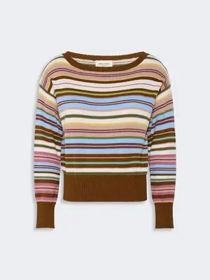 Max Mara Pure Cotton Yarn Sweater - Multicolour