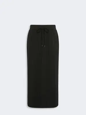 Max Mara Milano-knit Jersey Skirt - Black