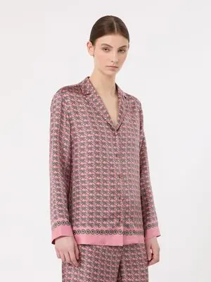Max Mara Printed Silk Shirt