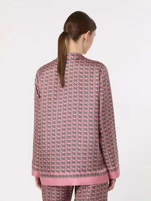 Max Mara Printed Silk Shirt