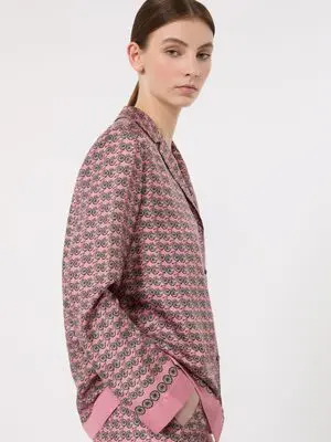 Max Mara Printed Silk Shirt
