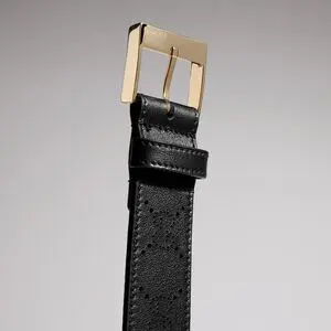 Gucci Belt With Squared Buckle, Leather