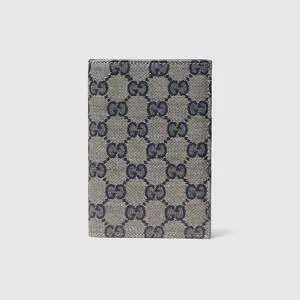Gucci Essence Classic Passport Case Leather - Blue