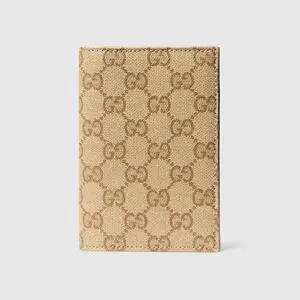 Gucci Essence Classic Passport Case Leather - Beige