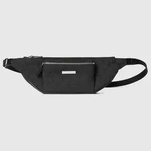 Gucci Gg Canvas Flatpack Small Belt Bag - Black