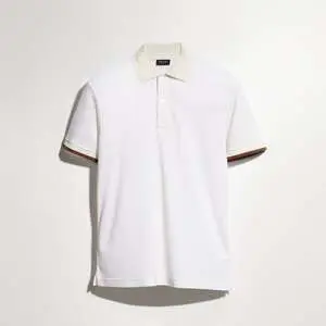 Gucci Silk Jersey Polo Shirt With Web