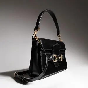 Gucci Small Top Handle Bag With Horsebit Leather