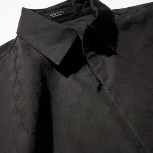 Gucci Gg Cotton Poplin Zip Shirt