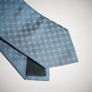 Gucci Interlocking G Silk Jacquard Tie