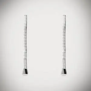 Gucci Chiodo Long Sterling Silver Earrings