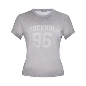 Acne Studios Melange Sprayed Vintage Logo T-shirt