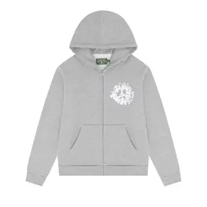 DENIM TEARS Denim University Zip Hoodie /white - Grey