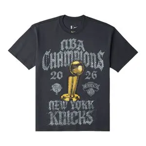 Nike New York Knicks 2026 Nba Champions T-shirt - Black