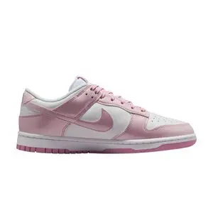 Nike Wmns Dunk Low Se 'patent White Rise - Pink