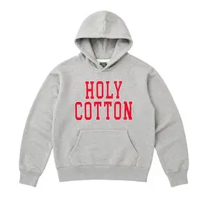 DENIM TEARS Holy Cotton Hoodie /red - Grey