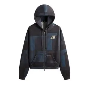 Kith X New Balance Woodblock Braxton Hoodie 'soul - Black