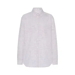 THE ROW Dalan Shirt /blue/red - White