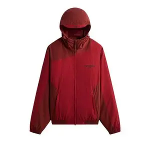 Kith X New Balance Poplin Mix Madison V Jacket 'biking - Red