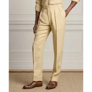 Ralph Lauren Gregory Hand-tailored Linen Trousers