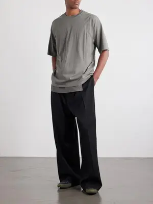 MAISON MARGIELA Layered Cotton-jersey T-shirt
