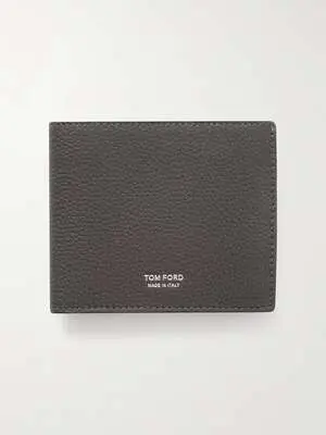 TOM FORD Full-grain Leather Billfold Wallet - Gray