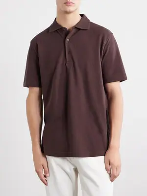 Frescobol Carioca Luca Organic Cotton Piqué Polo Shirt