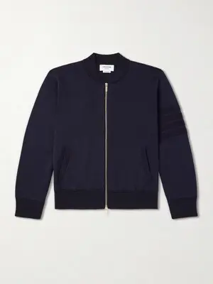 Thom Browne Striped Zip-up Cardigan