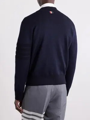 Thom Browne Striped Zip-up Cardigan