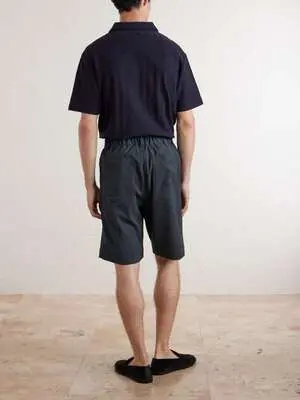 Paul Smith Checked Wool-blend Seersucker Shorts