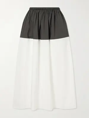 Proenza Schouler White Label Nyla Cotton-poplin Midi Skirt