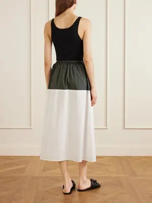 Proenza Schouler White Label Nyla Cotton-poplin Midi Skirt