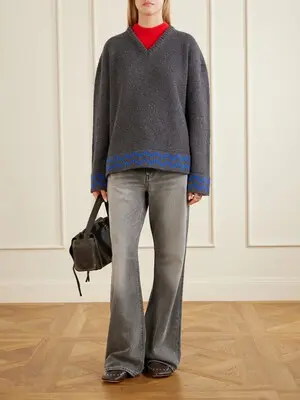 Marni Wool Sweater With Contrast Trim