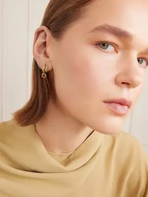 David Yurman 18-karat Diamond And Citrine Earrings