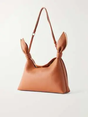 Loewe Scarf Medium Knotted Leather Shoulder Bag - Tan