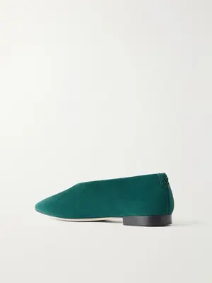 JIMMY CHOO Margot Suede Ballet Flats