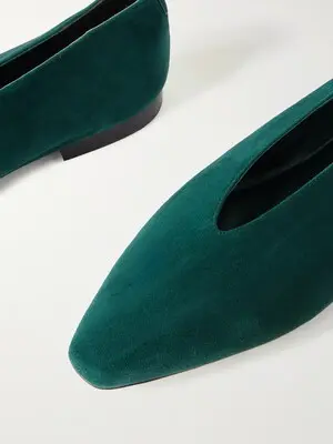 JIMMY CHOO Margot Suede Ballet Flats