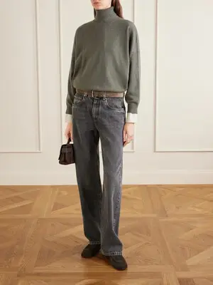 Brunello Cucinelli Cashmere Turtleneck Sweater - Green