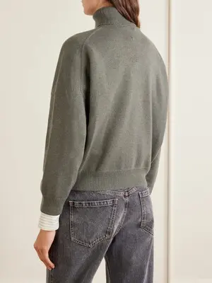 Brunello Cucinelli Cashmere Turtleneck Sweater - Green