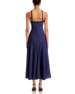 Aqua Plaid Halter Dress Exclusive