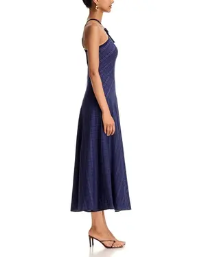 Aqua Plaid Halter Dress Exclusive