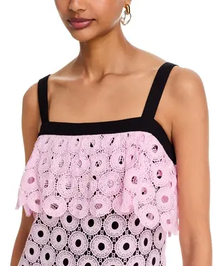 Aqua Geo Lace Mini Dress Exclusive