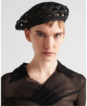 Prada Crochet Beret