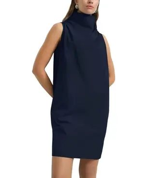 MARCELLA Minna Cropped Dress - Deep Indigo