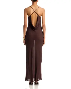 AFRM Cheryl Cowl Neck Maxi Dress