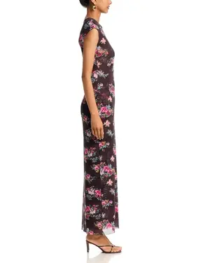 AFRM Mylo Maxi Dress - Java Snake Floral