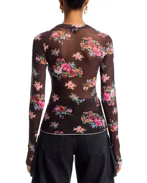AFRM Kaylee Burnout Velvet Top