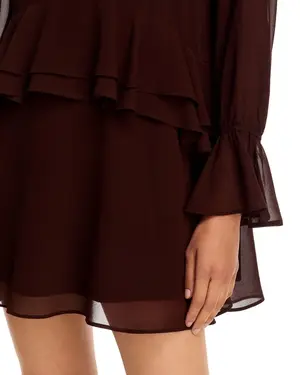 WAYF Faith Long Sleeve Mini Dress